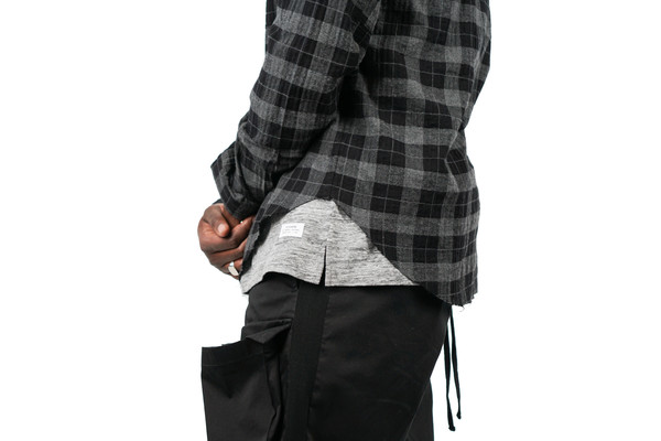 Stampd Light Plaid Flannel "Black/Grey" | Garmentory