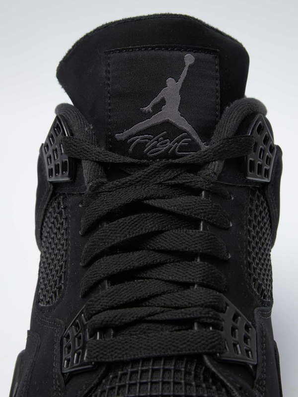 pre-loved Nike X Jordan Brand M Jordan 4 Retro cat sneakers - Black ...