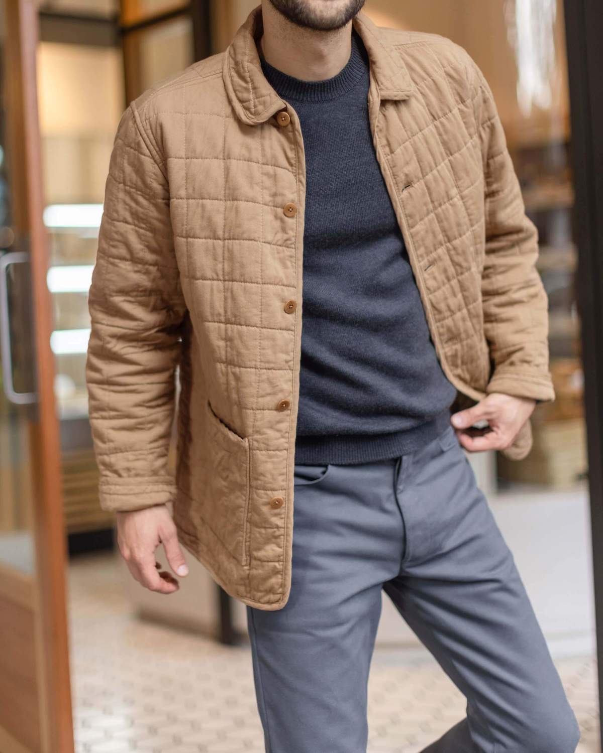 Quilted Kite Jacket / Chai | Garmentory