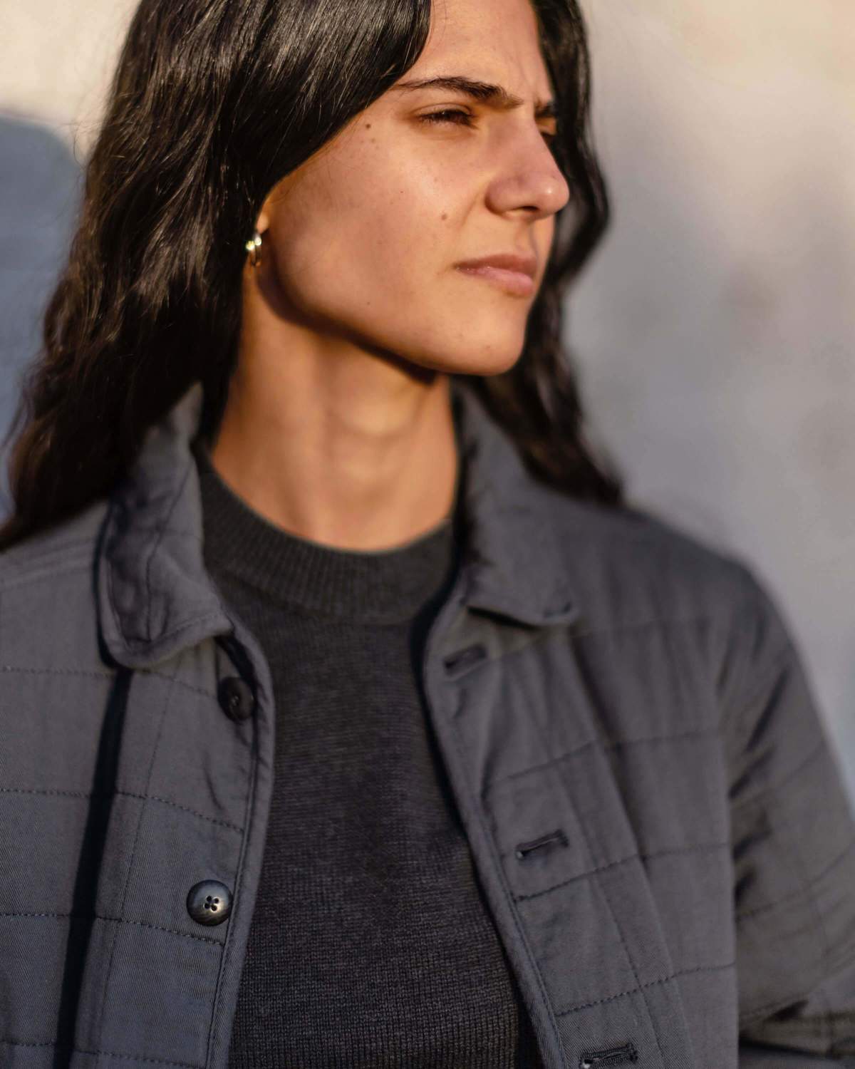 Quilted Kite Jacket Ink- Navy Blue | Garmentory