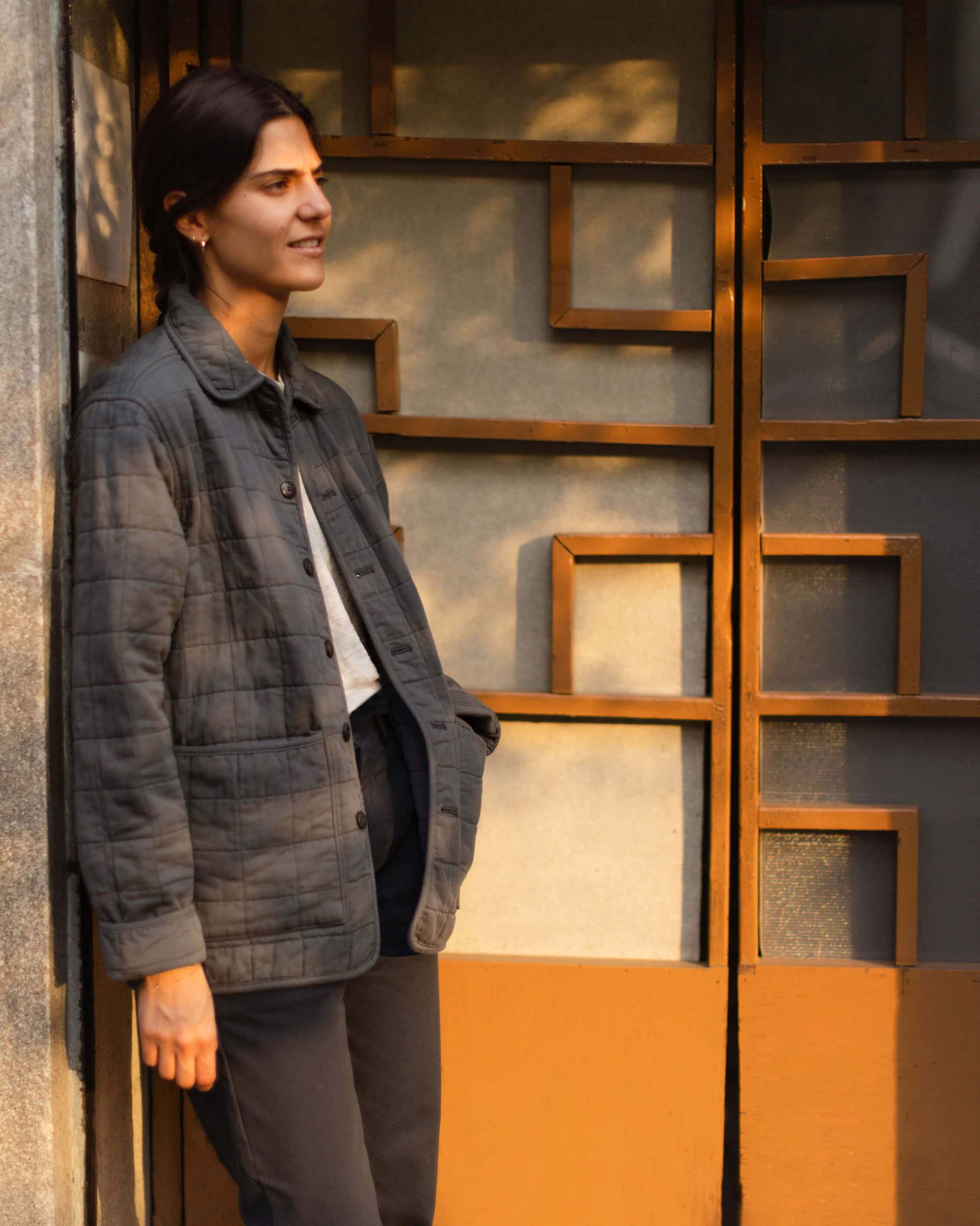 Quilted Kite Jacket Ink- Navy Blue | Garmentory