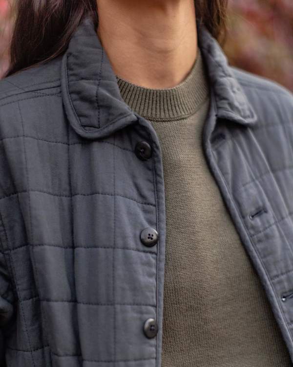 Quilted Kite Jacket Ink- Navy Blue | Garmentory
