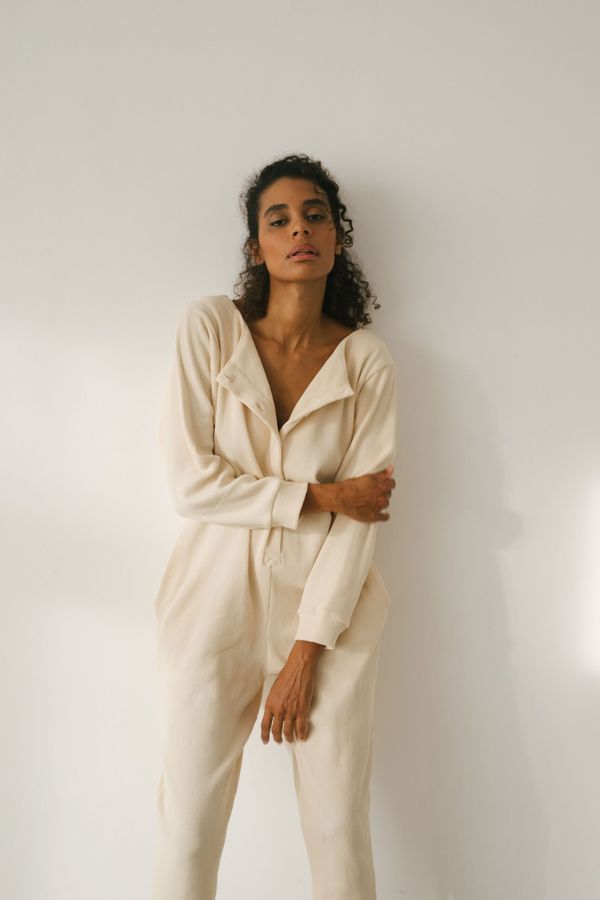 BAHHGOOSE LU WAFFLE JUMPSUIT | Garmentory