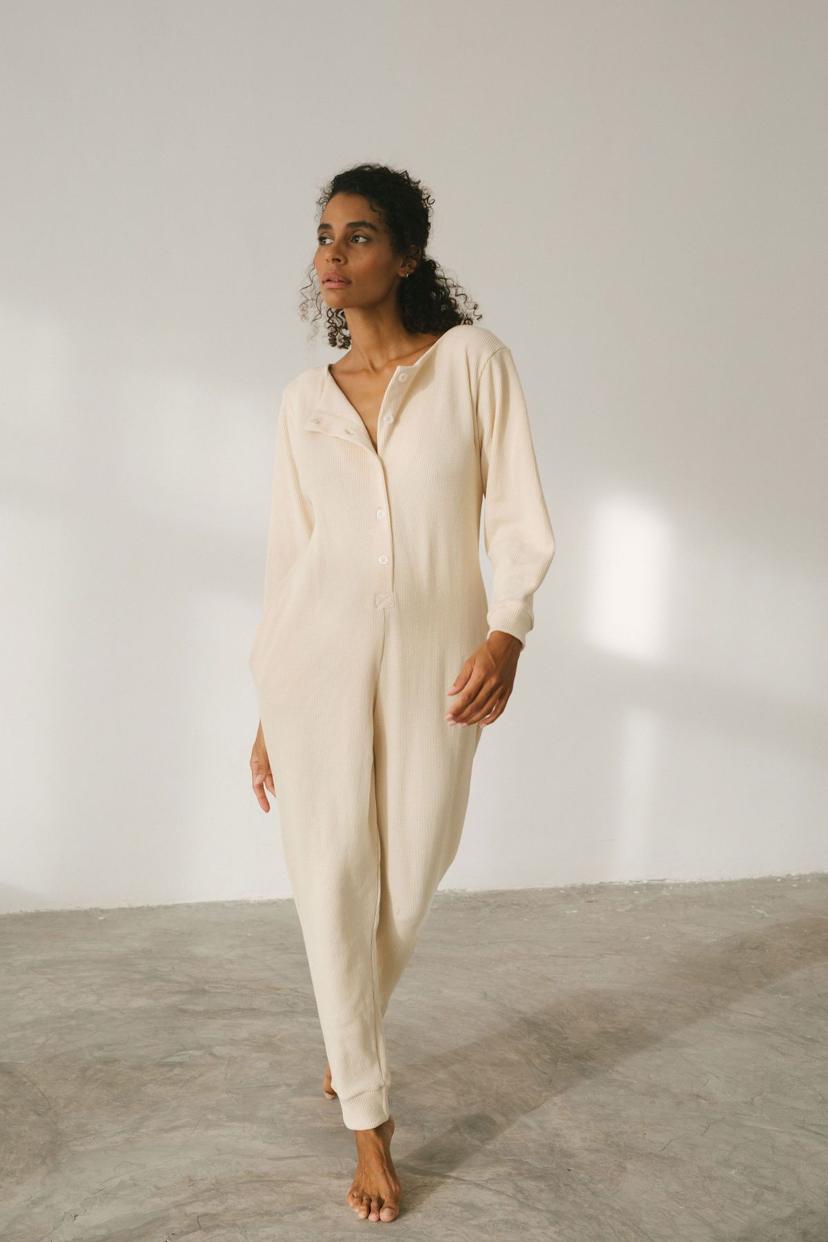 BAHHGOOSE LU WAFFLE JUMPSUIT | Garmentory