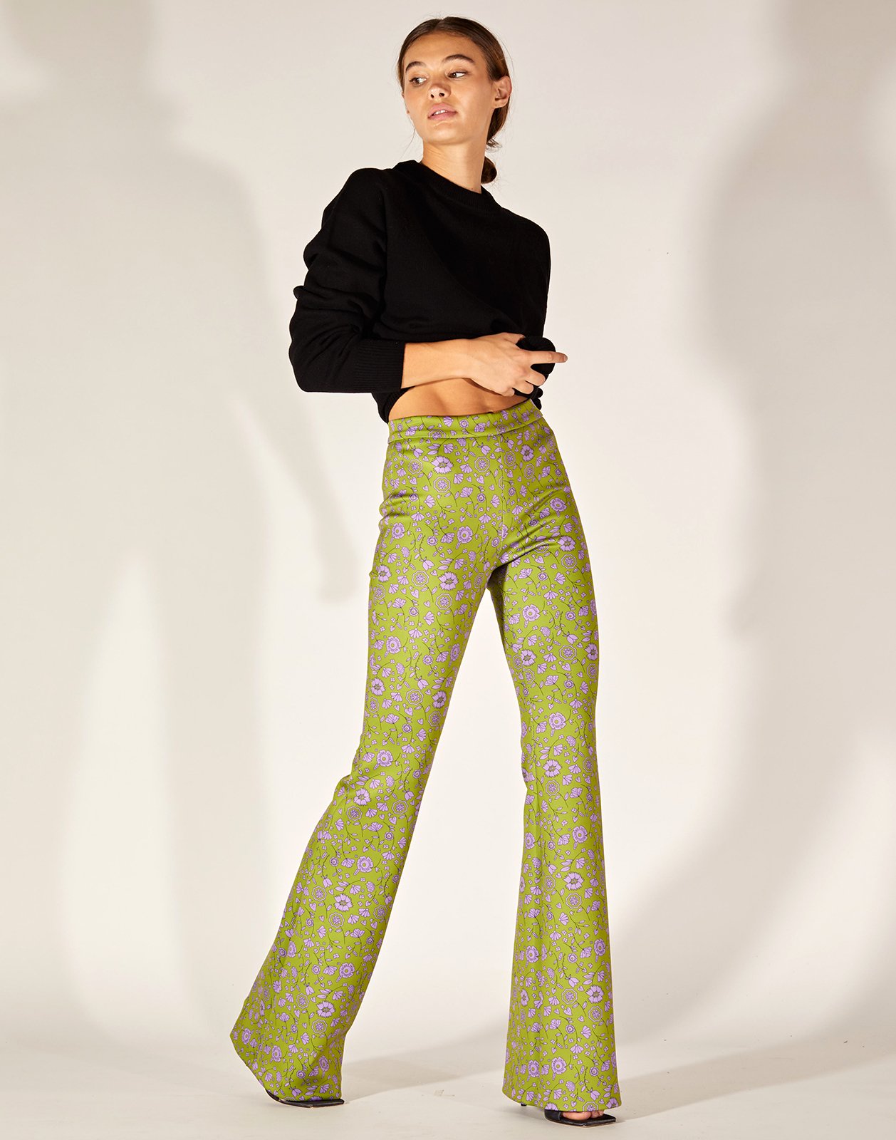 Cynthia Rowley Bonded Fit and Flare Pant | Garmentory