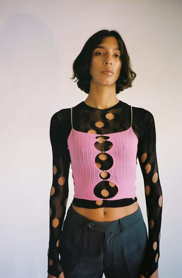 Rui Circle Mesh Top | Garmentory