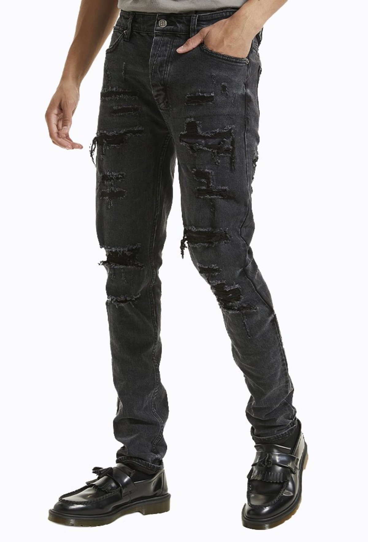 Ksubi Van Winkle Dynamite Trash DENIM - Black | Garmentory
