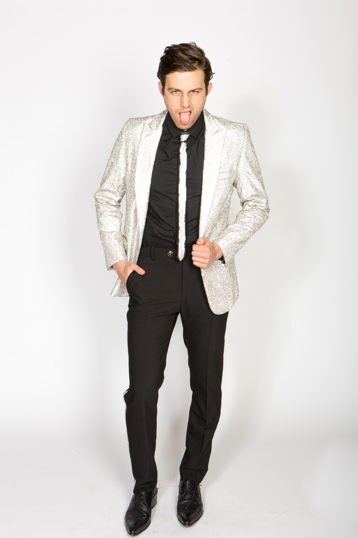 Any Old Iron Rhinestone Cowboy Suit - RHINESTONE SILVER | Garmentory