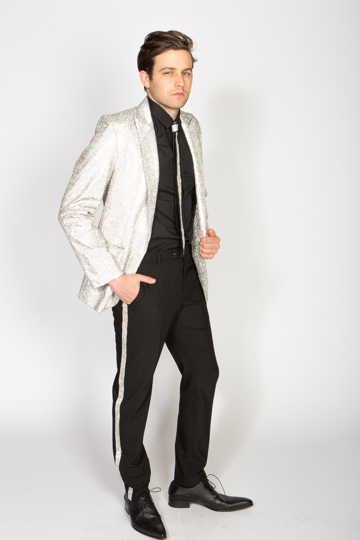 Any Old Iron Rhinestone Cowboy Suit - RHINESTONE SILVER | Garmentory