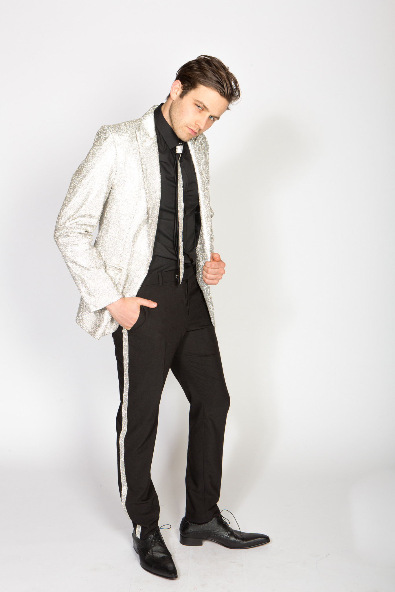 Any Old Iron Rhinestone Cowboy Suit - RHINESTONE SILVER | Garmentory