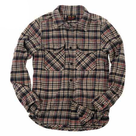 Extra Heavy Flannel Shirt Navy | Garmentory