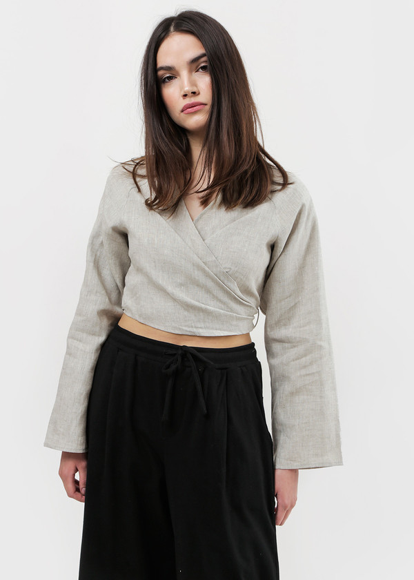 Shaina Mote Alma Top - Flax | Garmentory