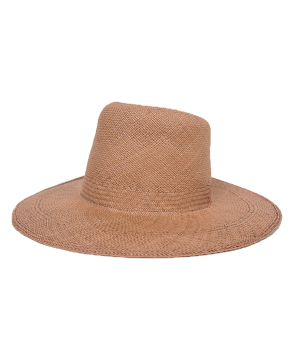Clyde Panama Pinch Hat in Nude Straw | Garmentory