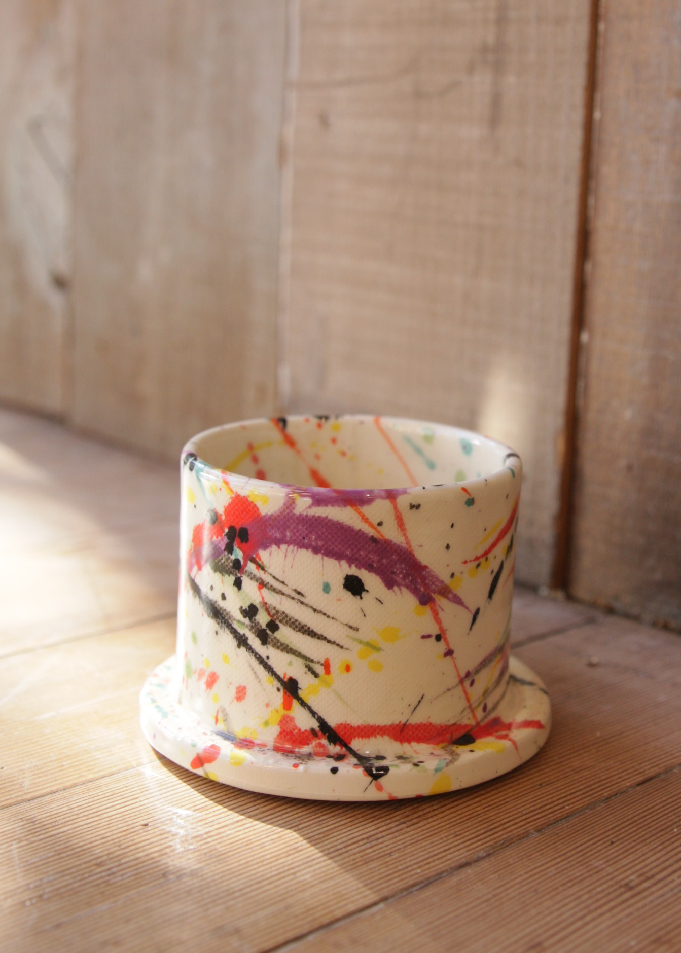Echo Park Pottery Splatter Mug White | Garmentory
