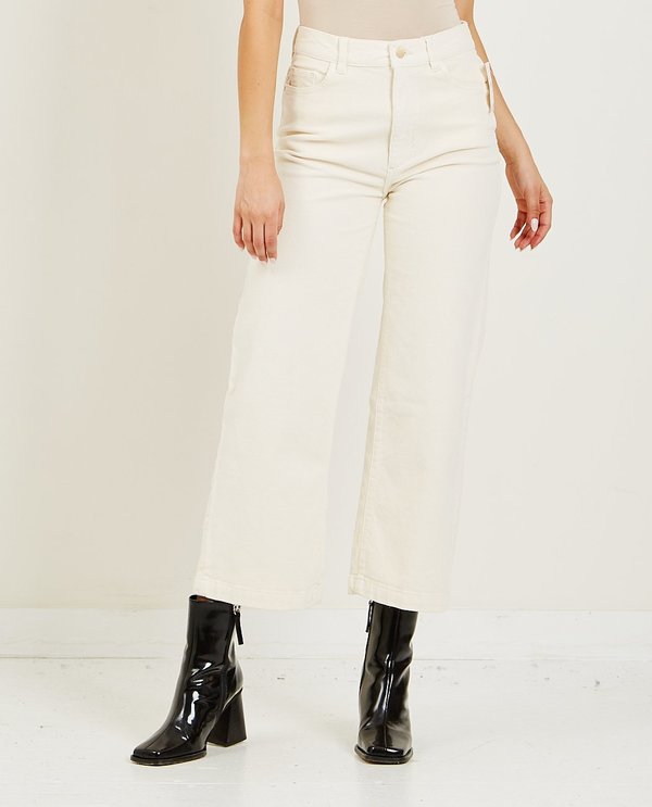 Hepburn Wide Leg-Manilla-White | Garmentory