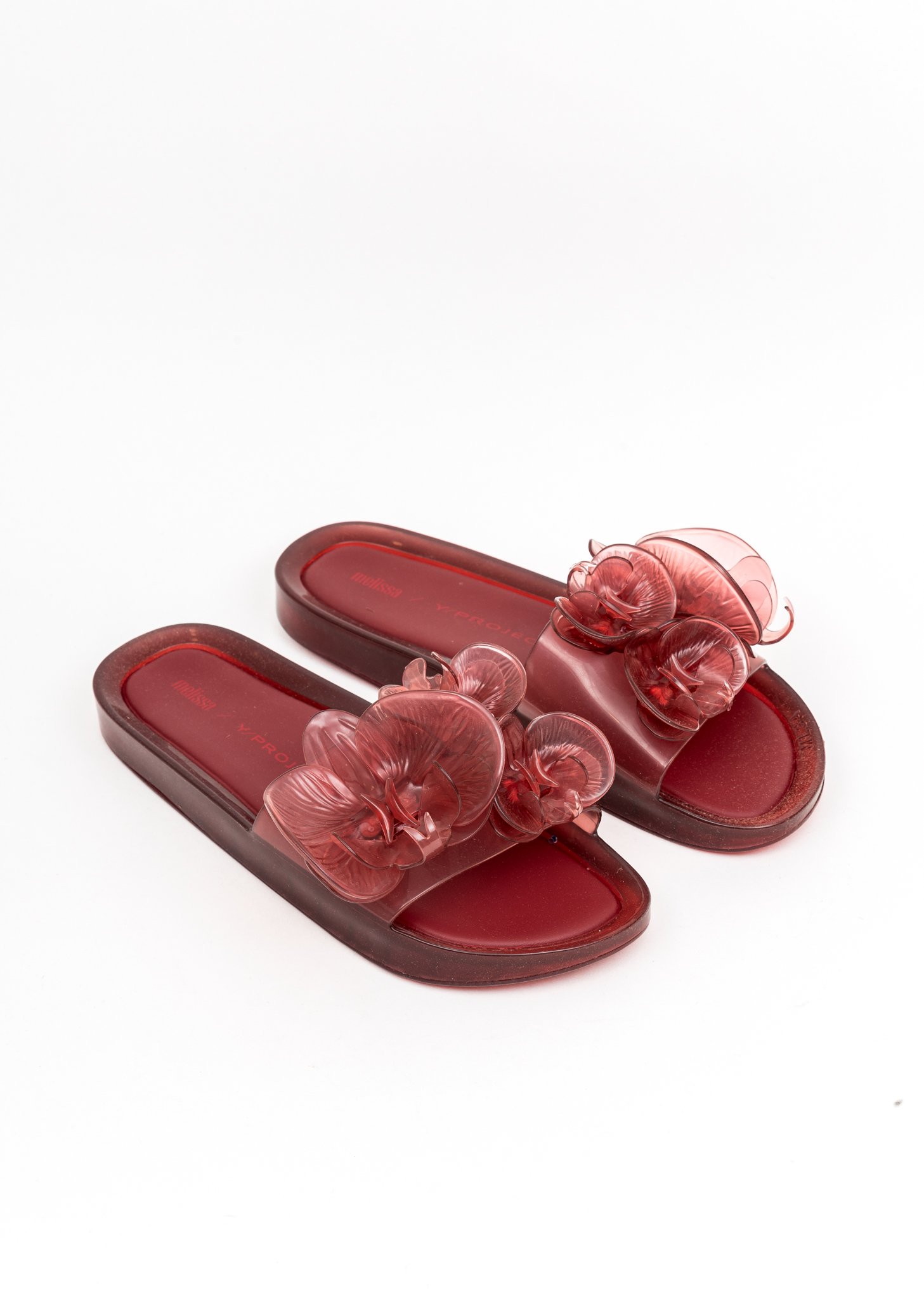 Y/project MELISSA Floral Slide - brown | Garmentory