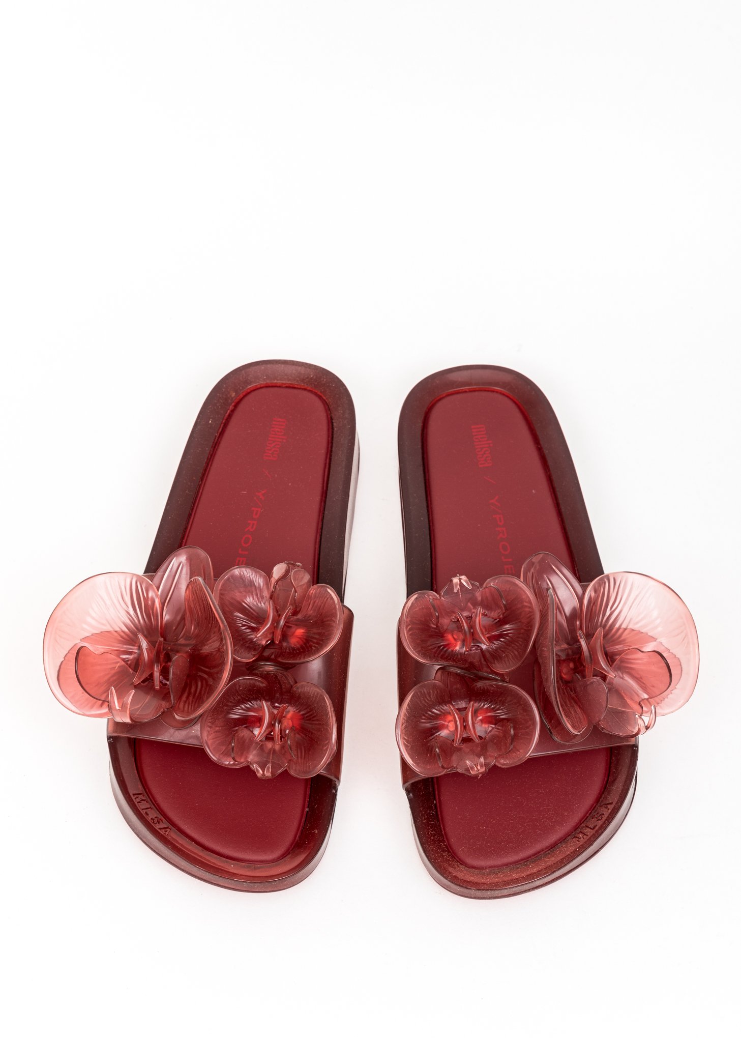 Y/project MELISSA Floral Slide - brown | Garmentory