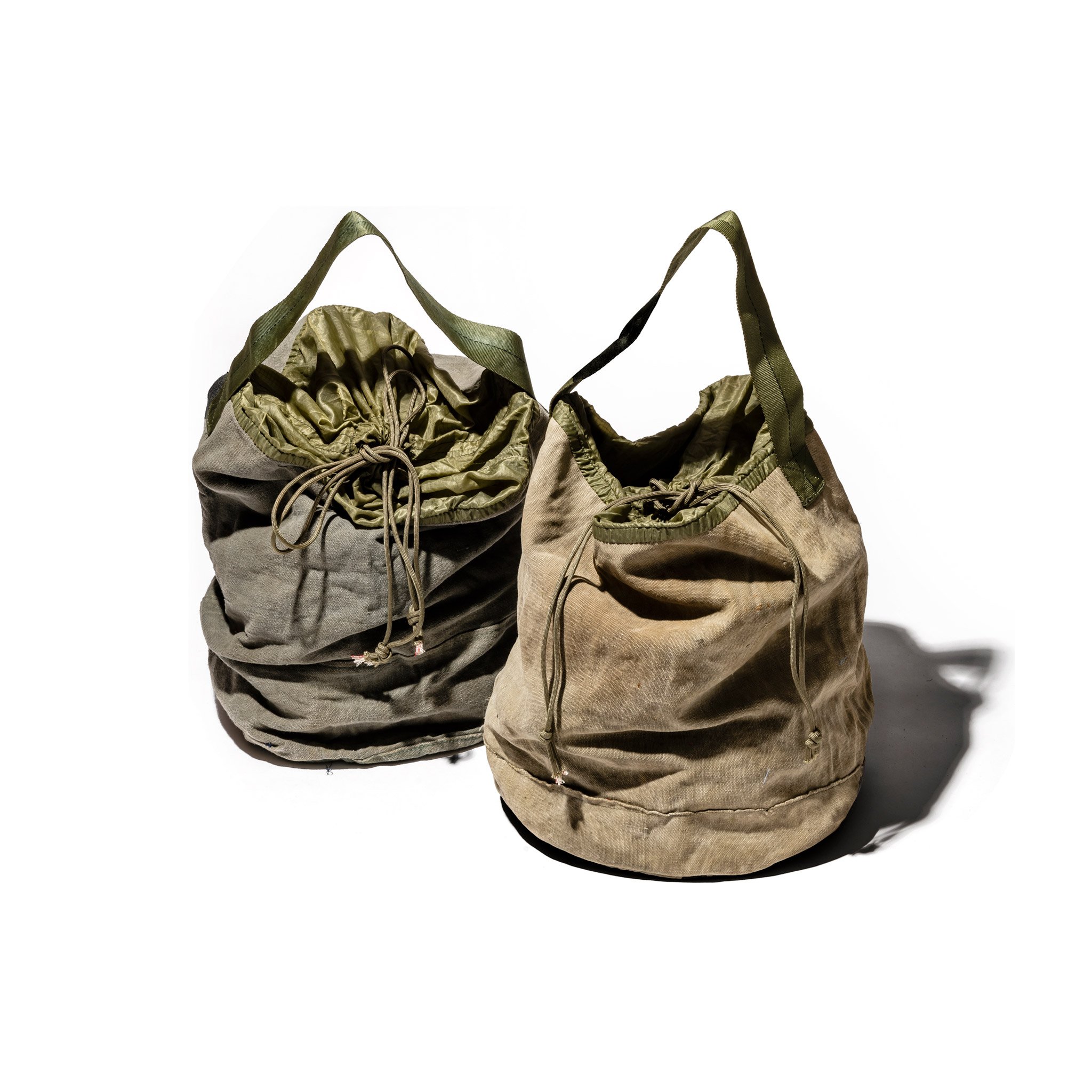 VINTAGE MATERIAL DRAWSTRING BAG | Garmentory