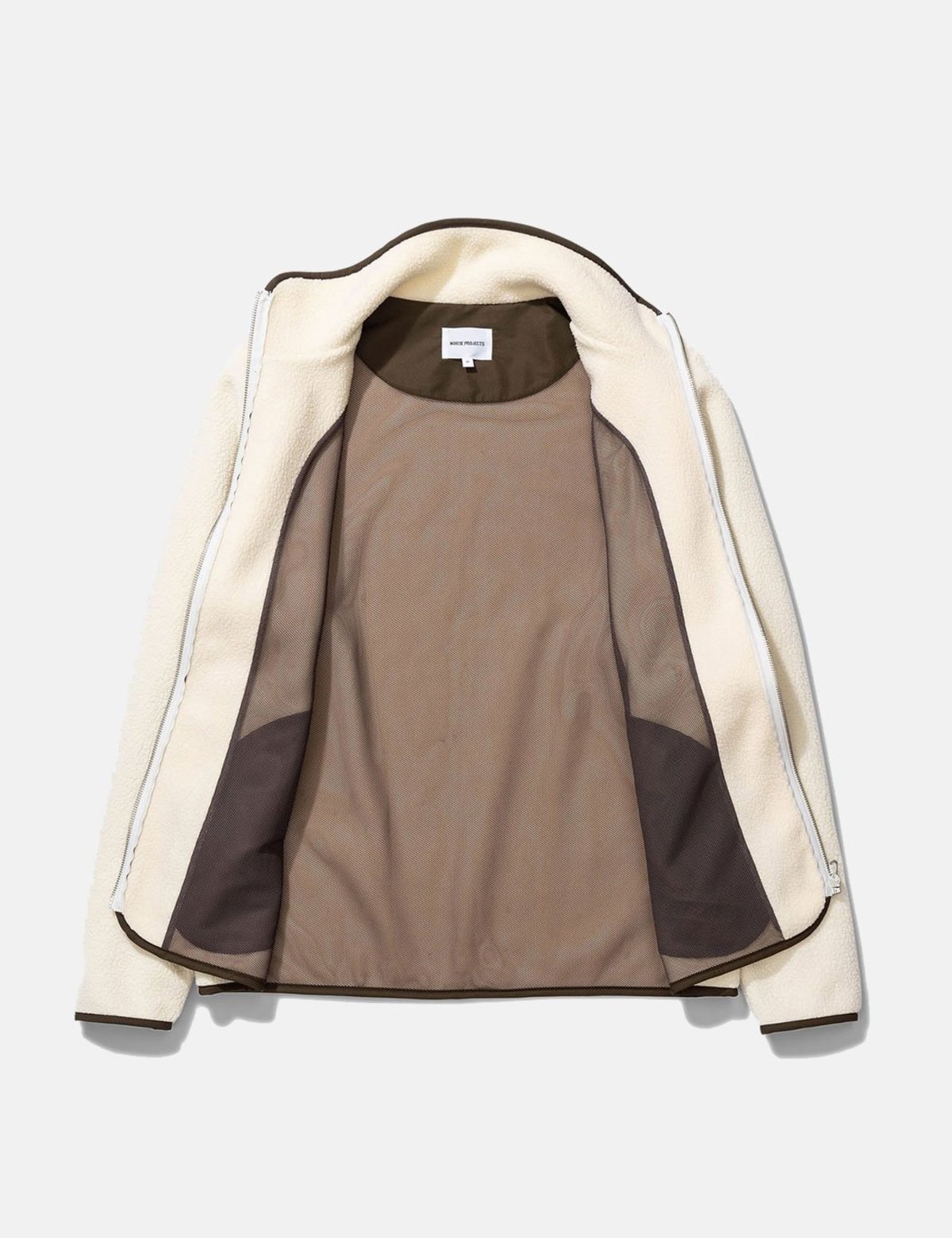 Norse Projects Frederik Tab Series Fleece Jacket - Ecru White | Garmentory Norse Projects Frederik Tab Series Fleece Jacket - Ecru White | Garmentory