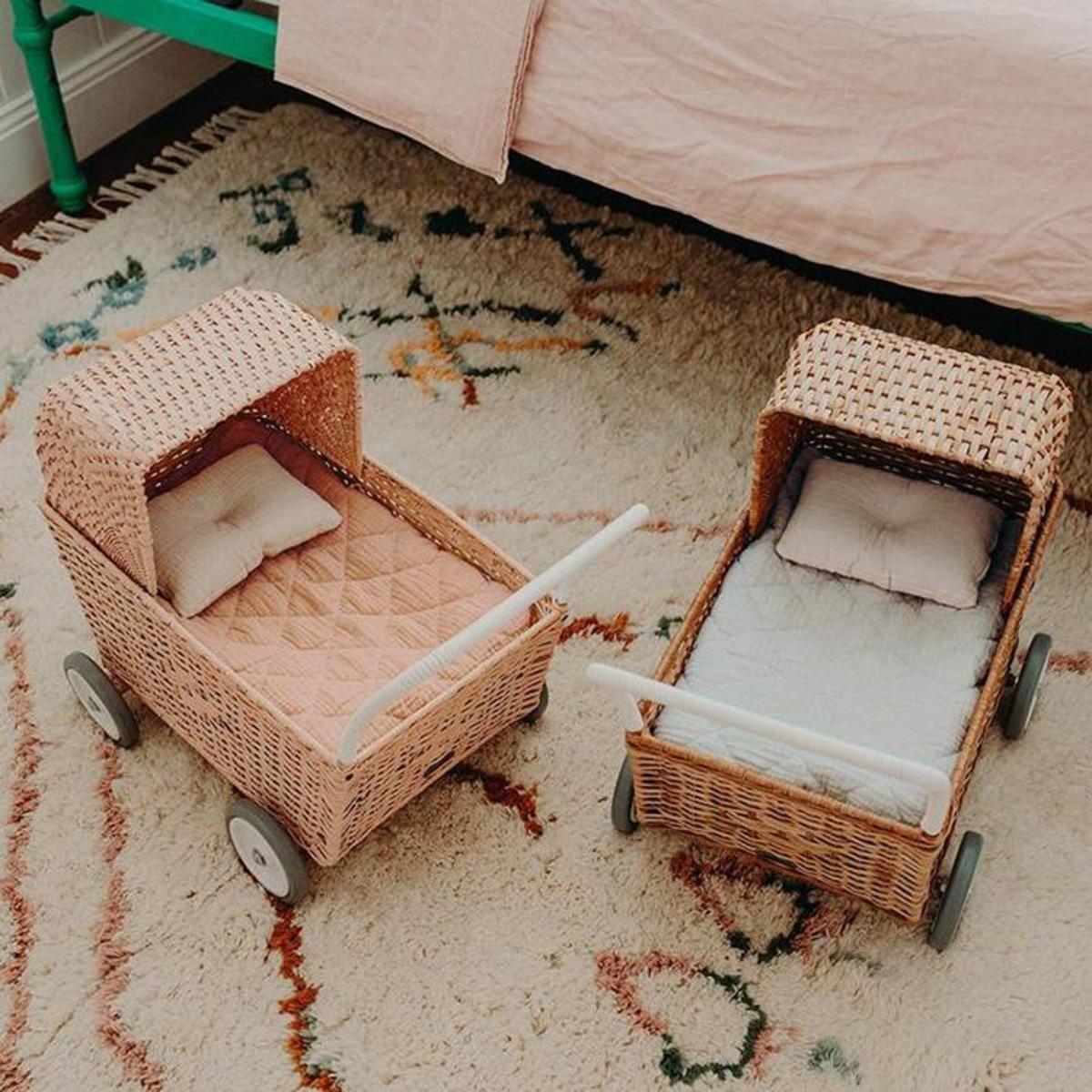 Olli Ella Strolley Stroller With Bedding - Beige | Garmentory