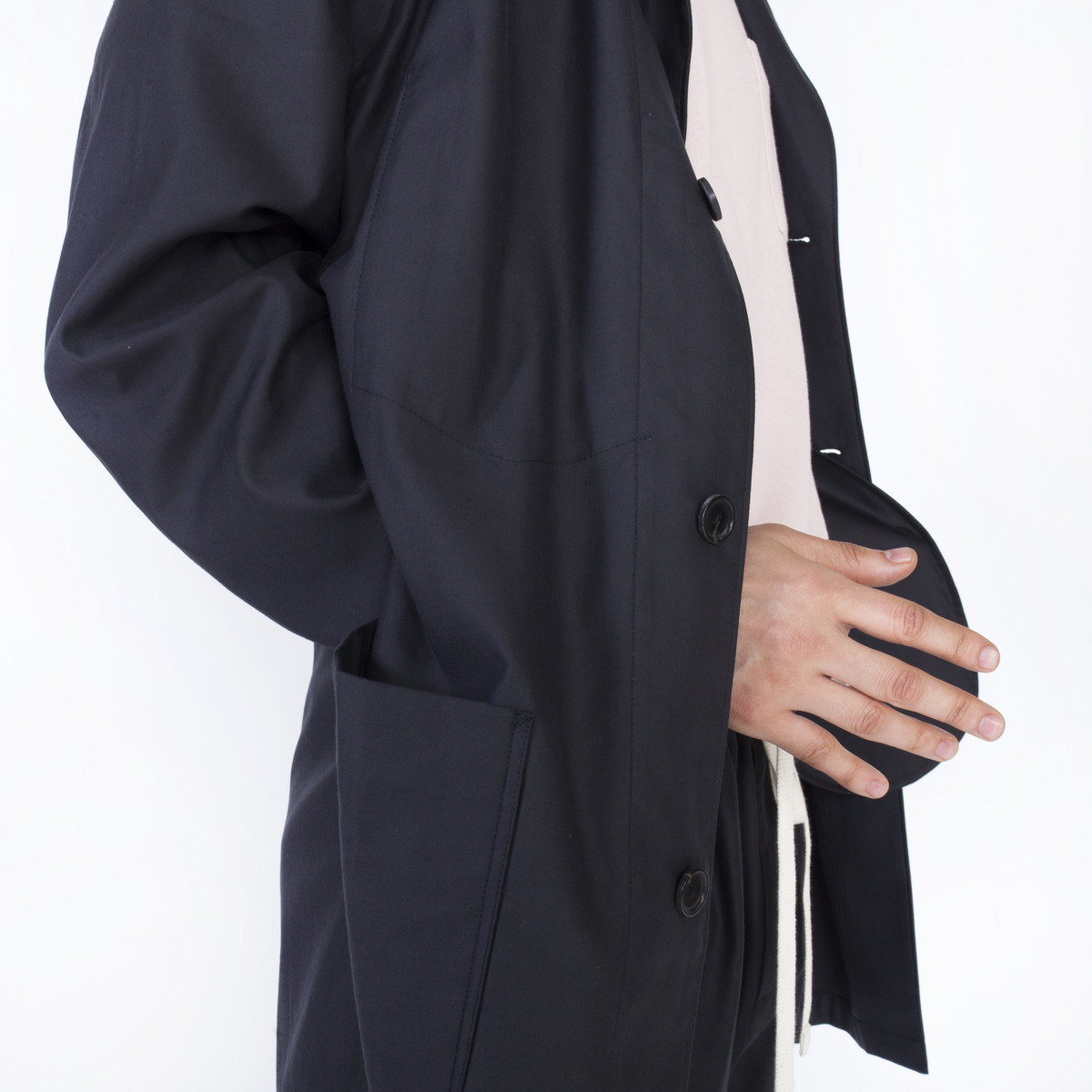 s.k. manor hill Lab Coat - Black | Garmentory