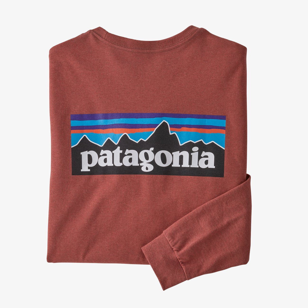 Patagonia Long-Sleeved P-6 Logo Responsibili-Tee - Rosehip | Garmentory