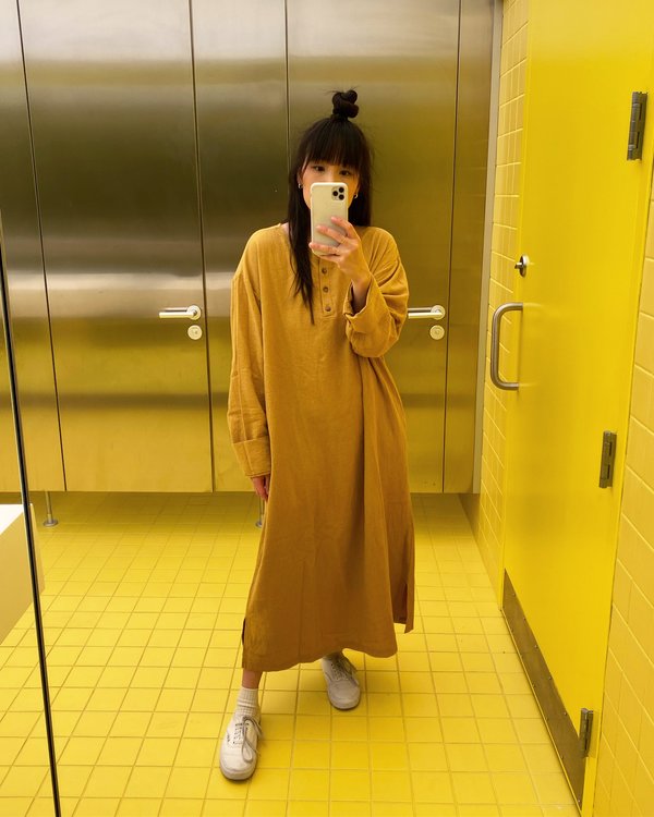 APRIL MEETS OCTOBER California Dress - Camel | Garmentory