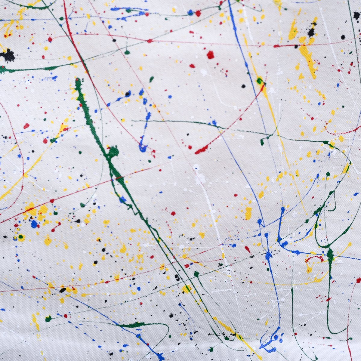 Made Solid Oversized Canvas Tote - Paint Splatter | Garmentory