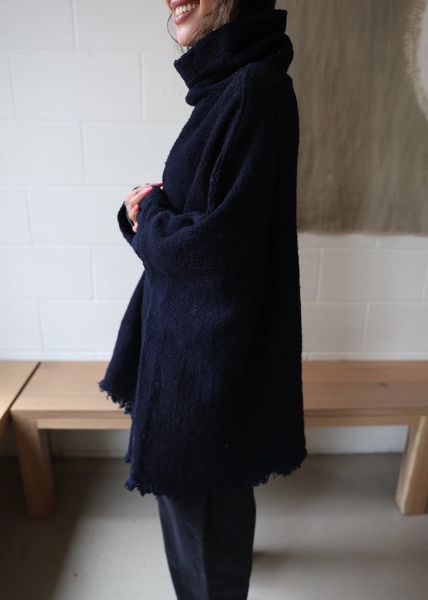 Auntie Oti Poncho Indigo Garmentory