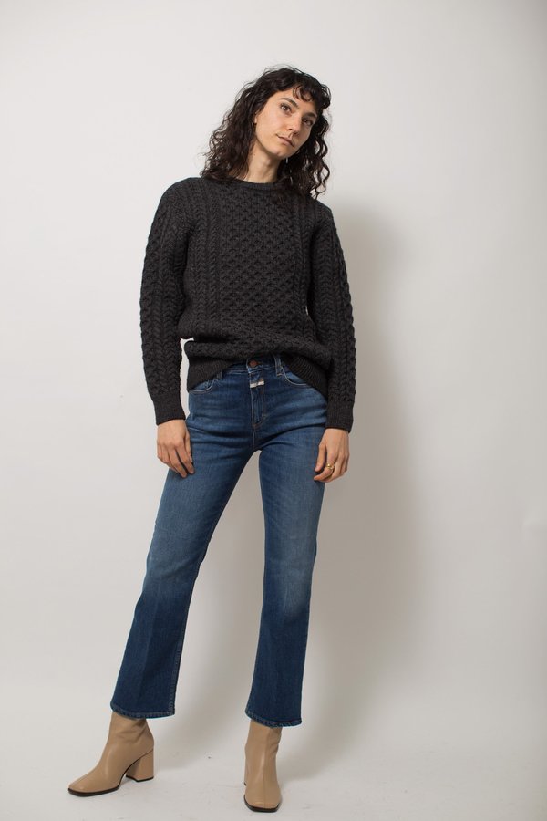 Vintage Cable Knit Sweater - Black | Garmentory