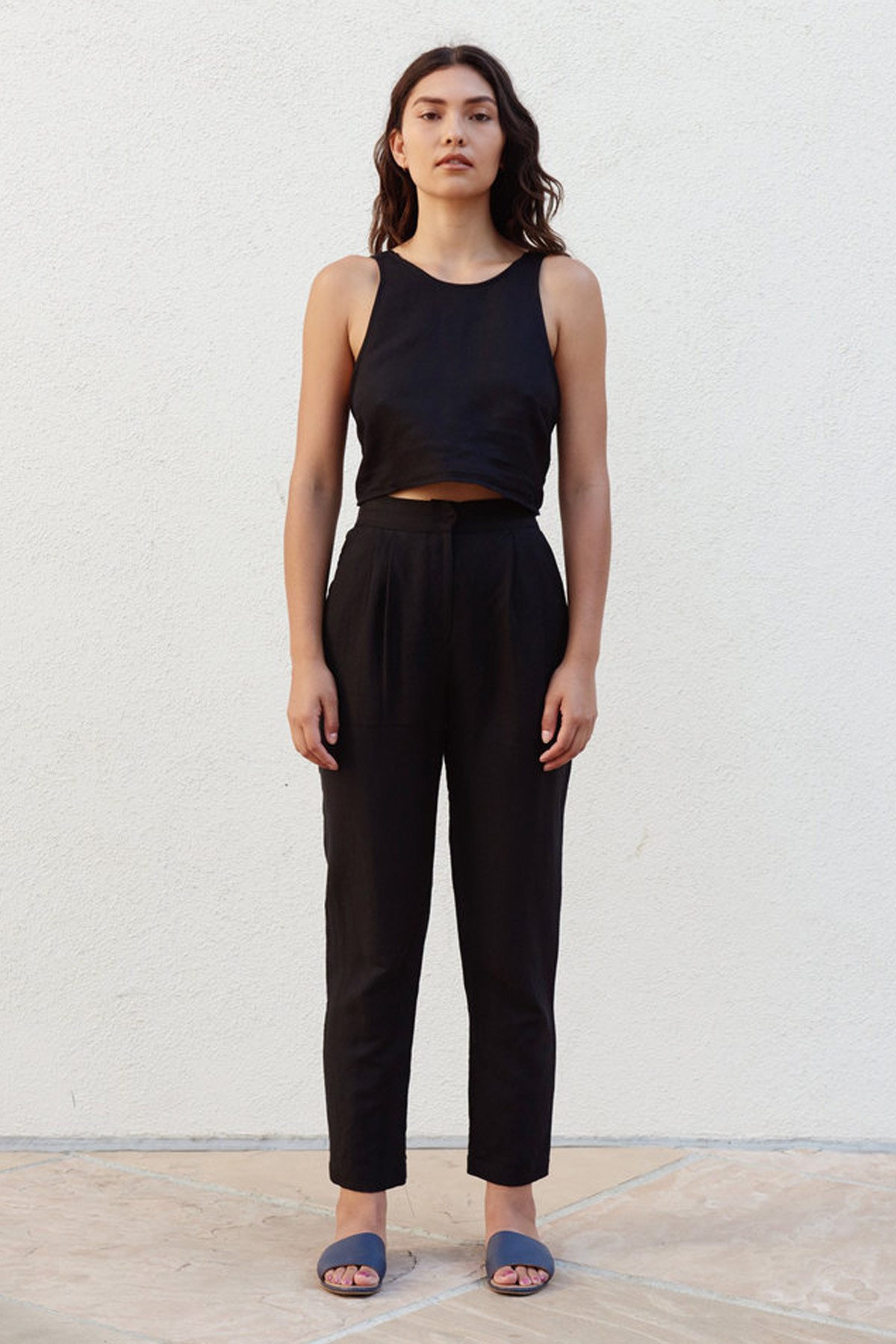 First Rite Narrow Trousers Black | Garmentory