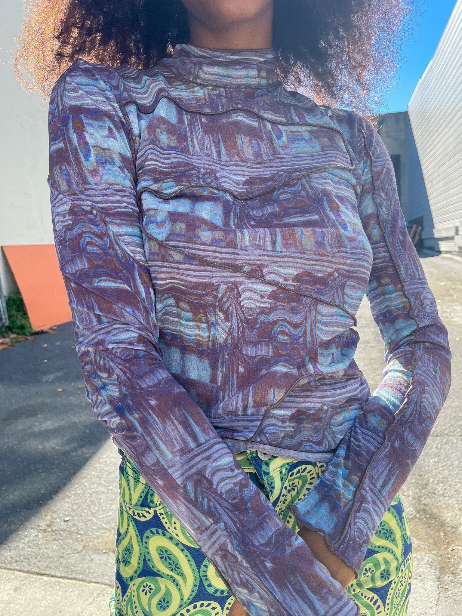 Paloma Wool Cometa Top - Blue | Garmentory