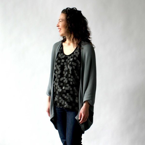 Erdaine Perla Cardigan in Peltro | Garmentory