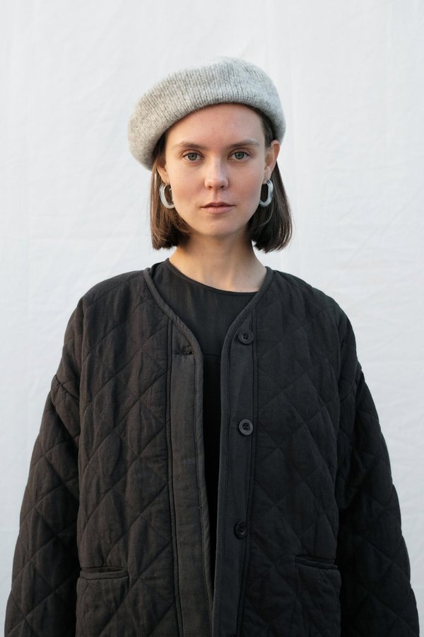 Micaela Greg Beret - Melange Grey | Garmentory