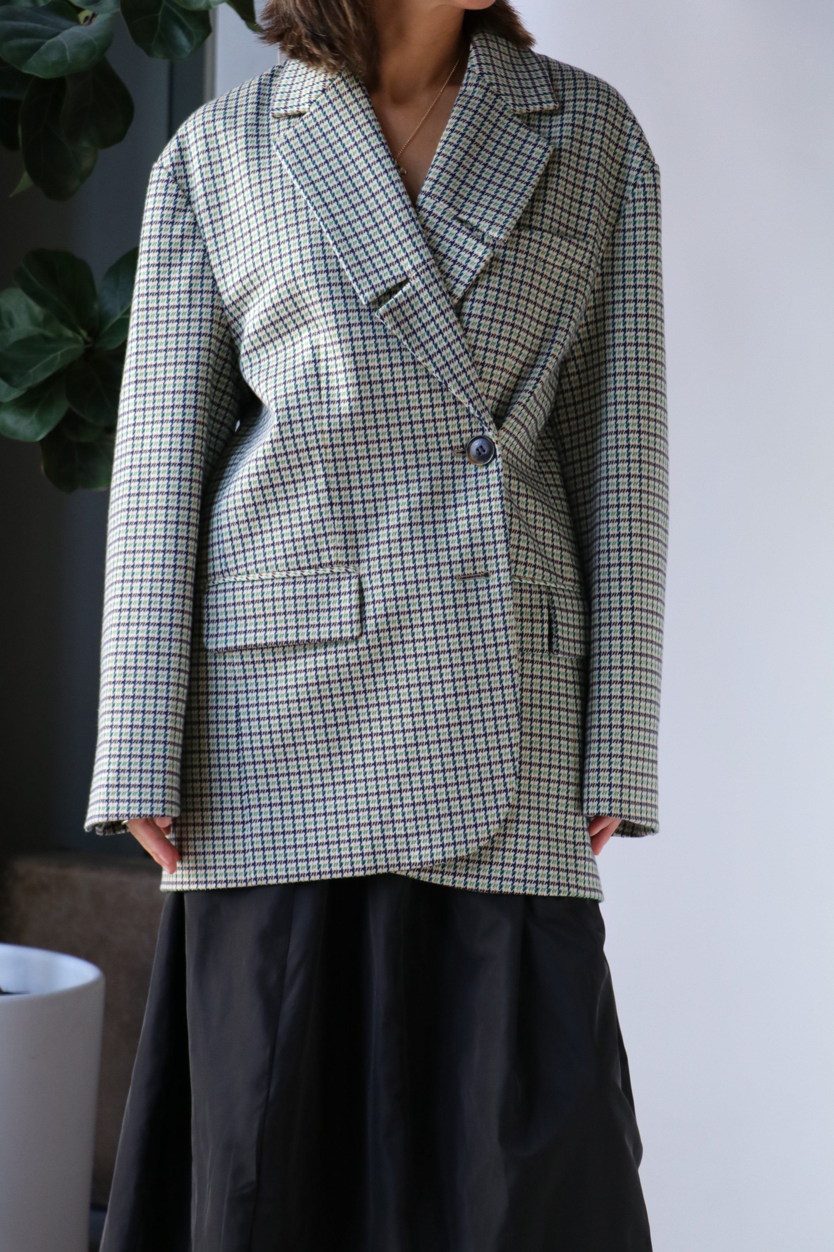 Tibi Menswear Tailored Jersey Liam Jacket - Black Multi | Garmentory