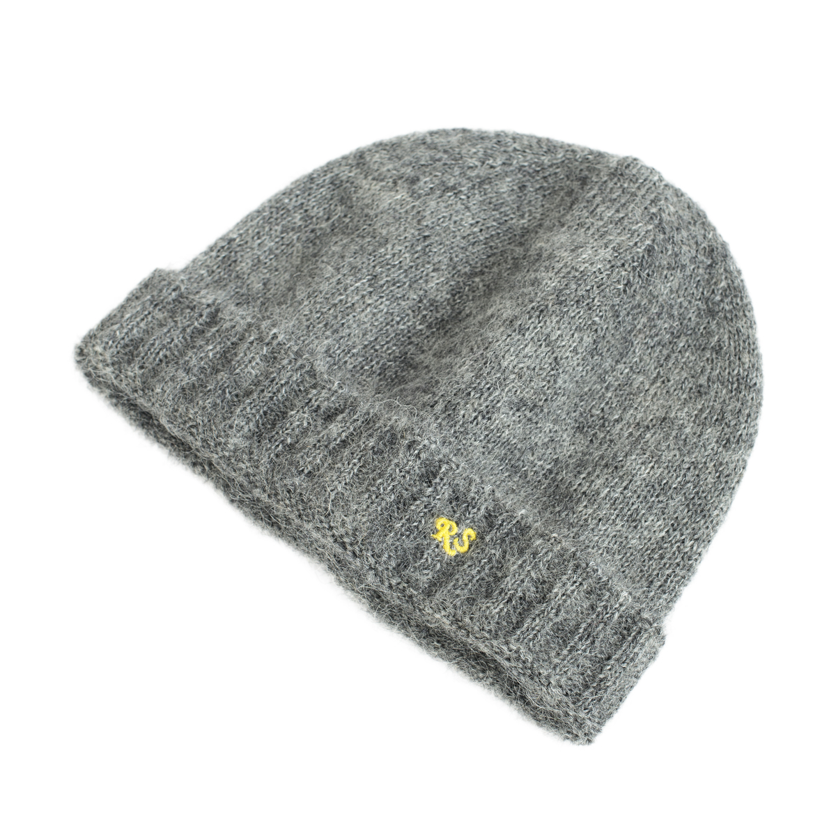 Raf Simons RS Knitted Beanie - Grey | Garmentory