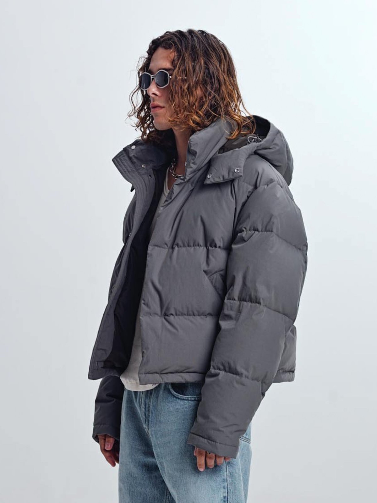 SECOND/LAYER Moon Grey San Pedro Puffer | Garmentory