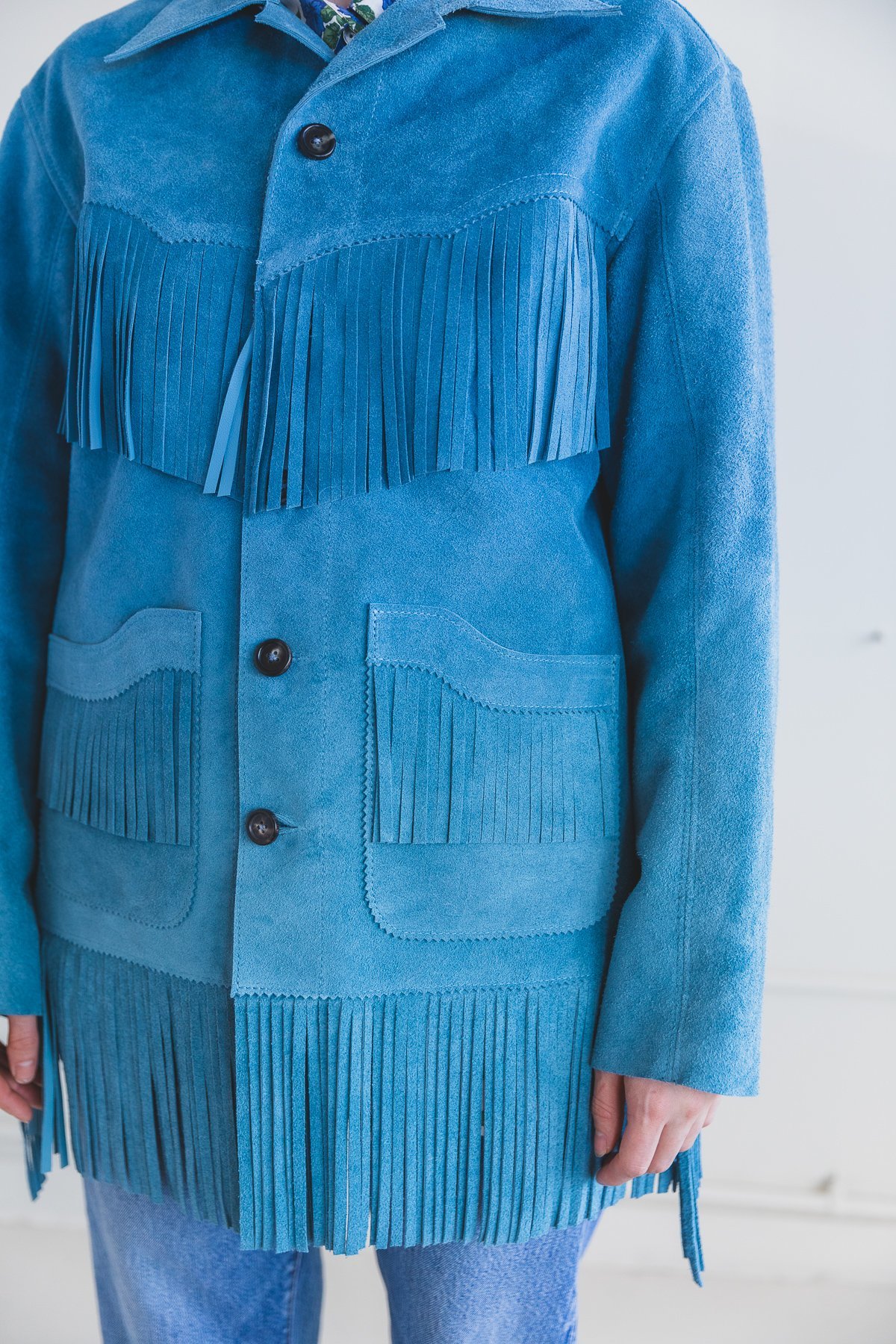 BODE APPALACHIAN JACKET - LIGHT BLUE SUEDE | Garmentory