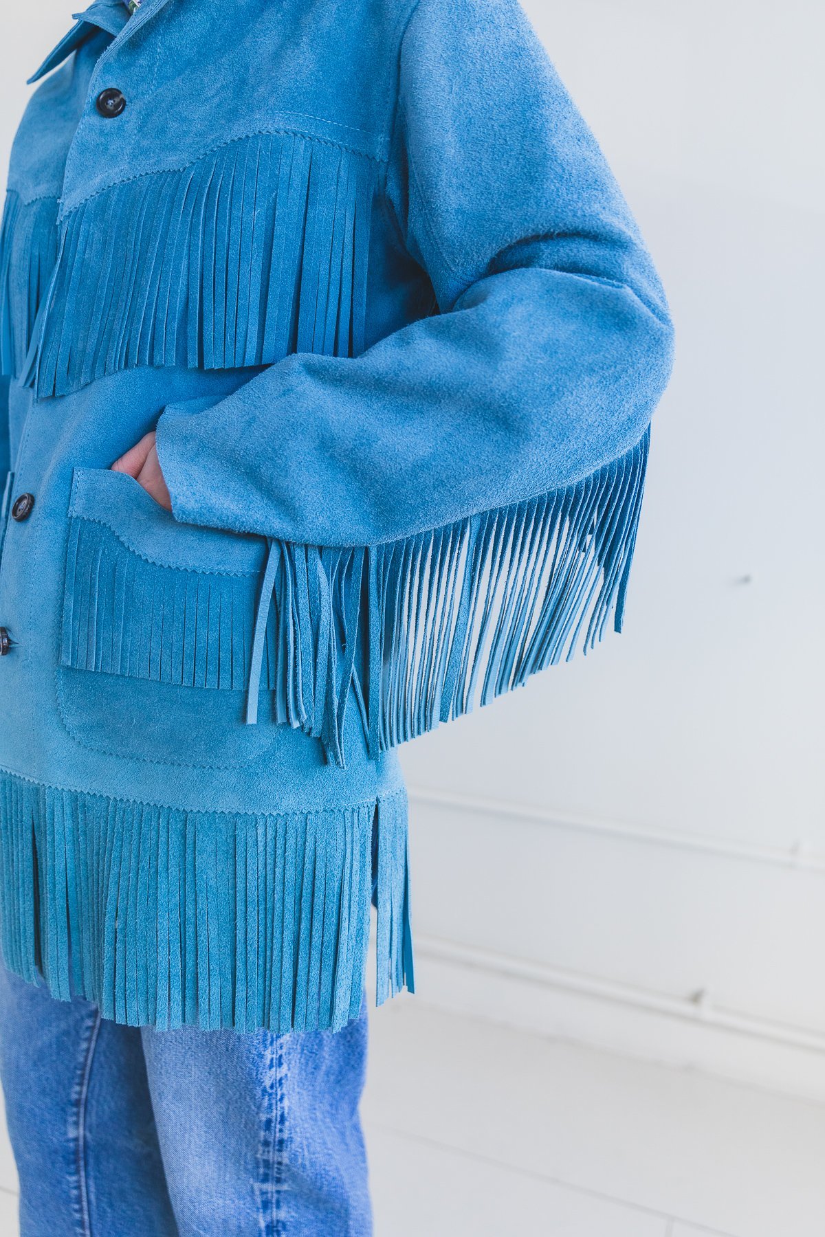 BODE APPALACHIAN JACKET - LIGHT BLUE SUEDE | Garmentory