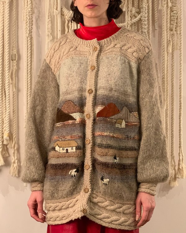 Vintage Sheep in the Fields Sweater - MULTI | Garmentory