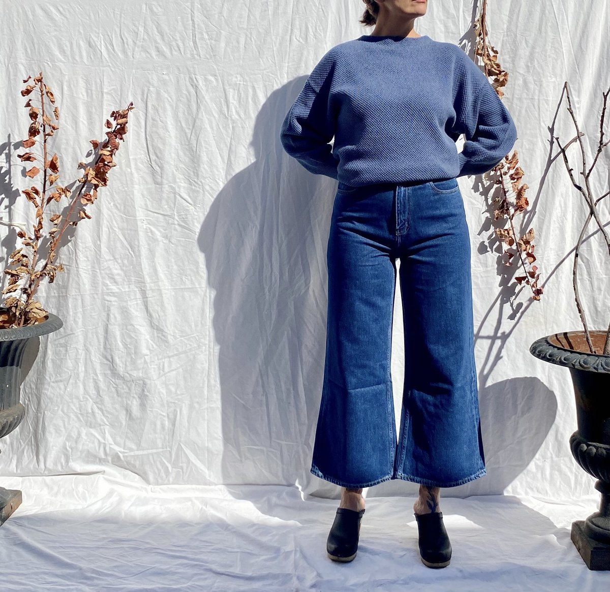 People Tree Ariel Wide Leg Jeans - Blue Denim | Garmentory