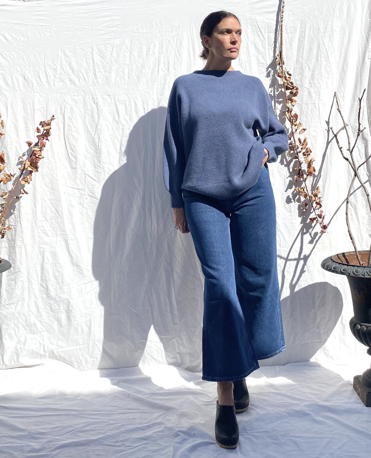 People Tree Ariel Wide Leg Jeans - Blue Denim | Garmentory