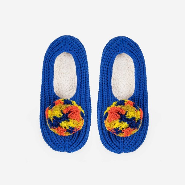 Verloop Marble Pommed Rib Slippers - Cobalt | Garmentory