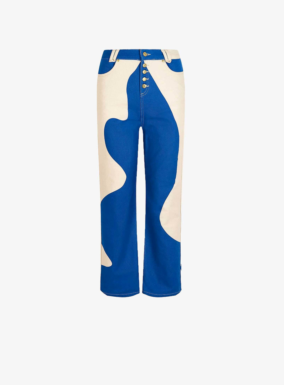 House of Sunny Jessie Klein Jeans - Blue/Oat | Garmentory