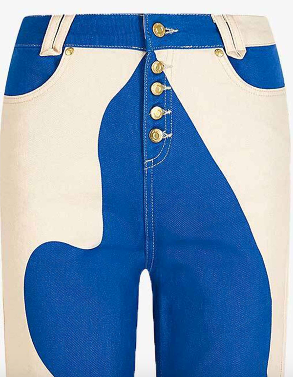House of Sunny Jessie Klein Jeans - Blue/Oat | Garmentory