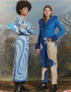 House of Sunny Jessie Klein Jeans - Blue/Oat | Garmentory