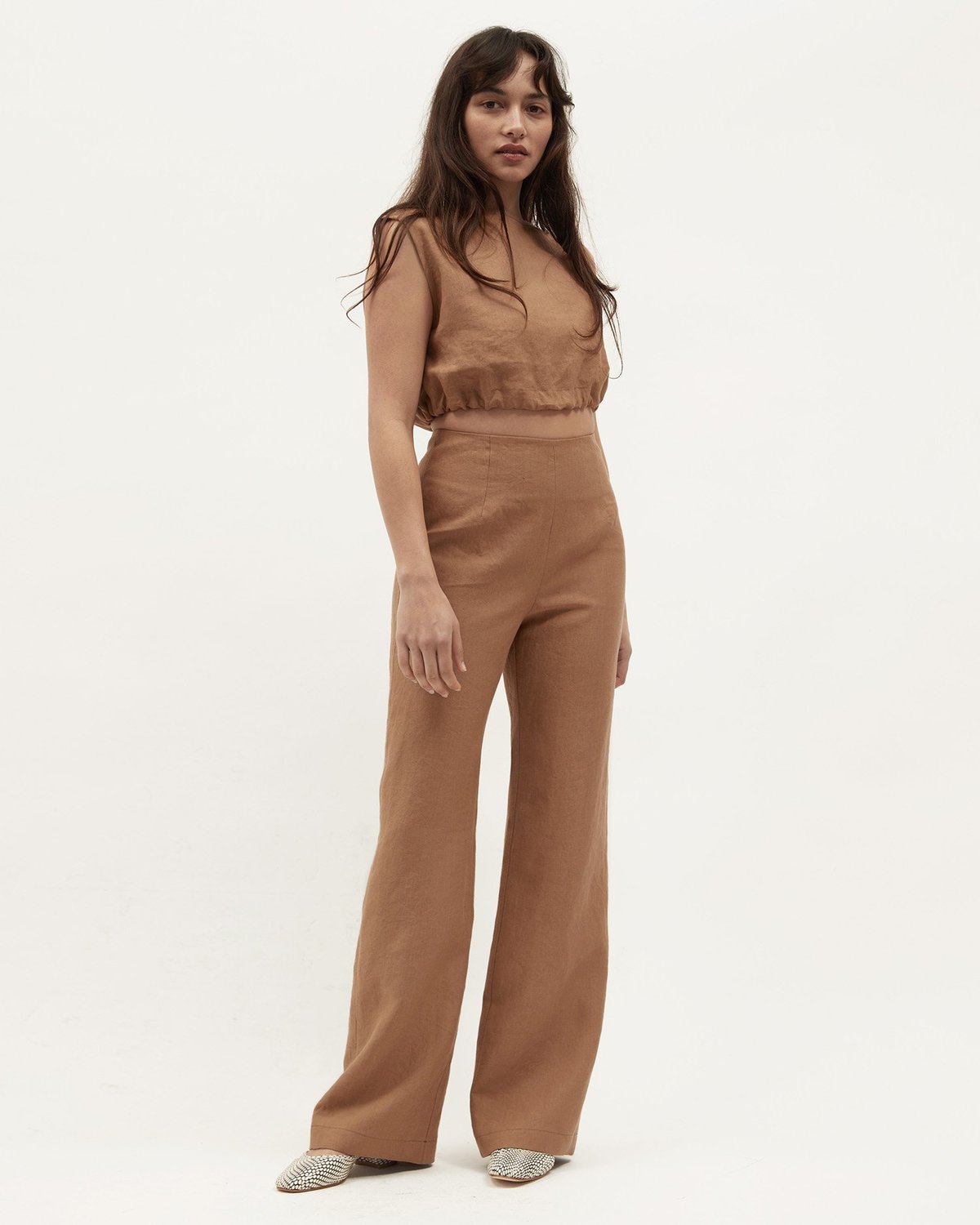 Dominique Healy Sonia pant - Cognac | Garmentory