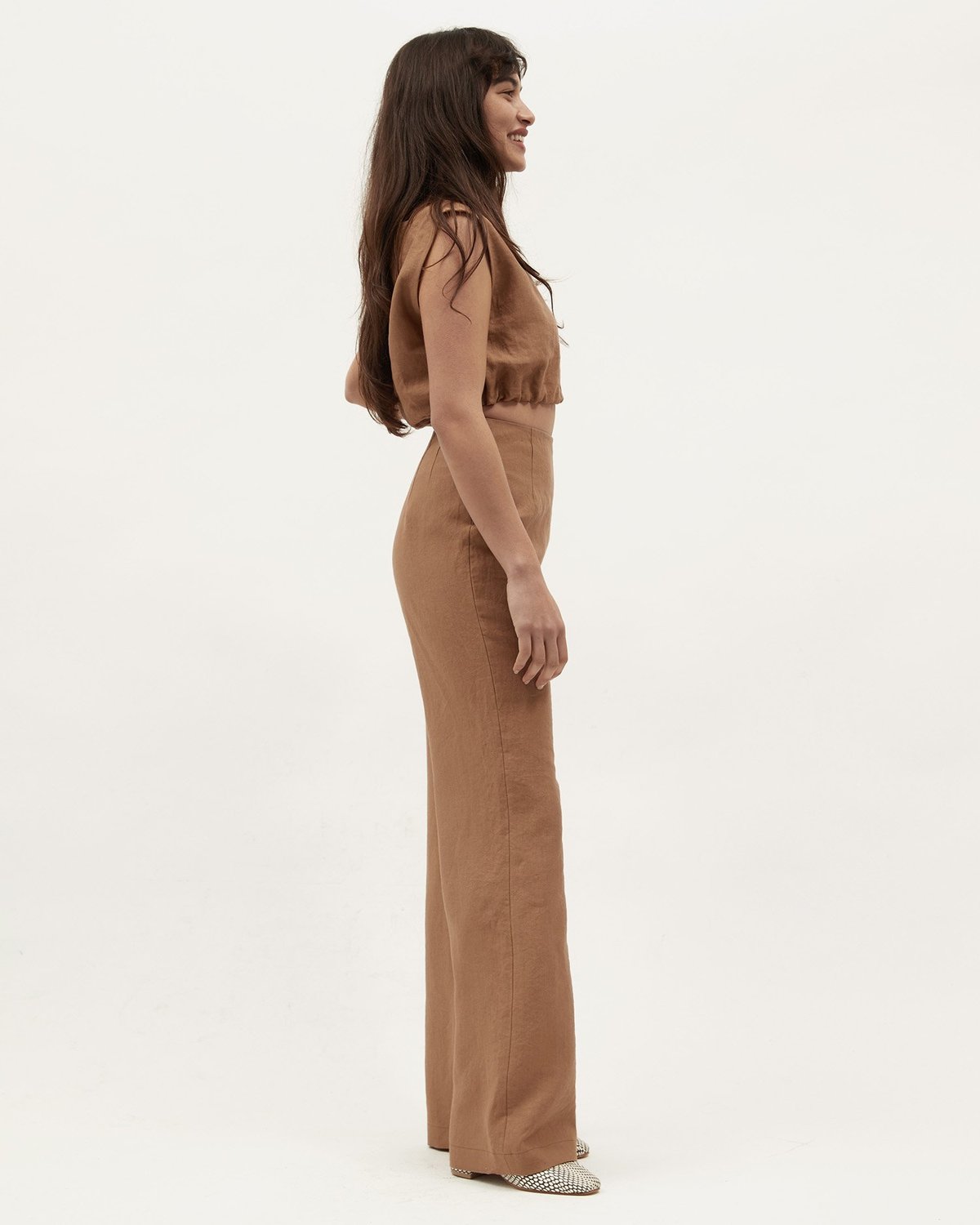 Dominique Healy Sonia pant - Cognac | Garmentory