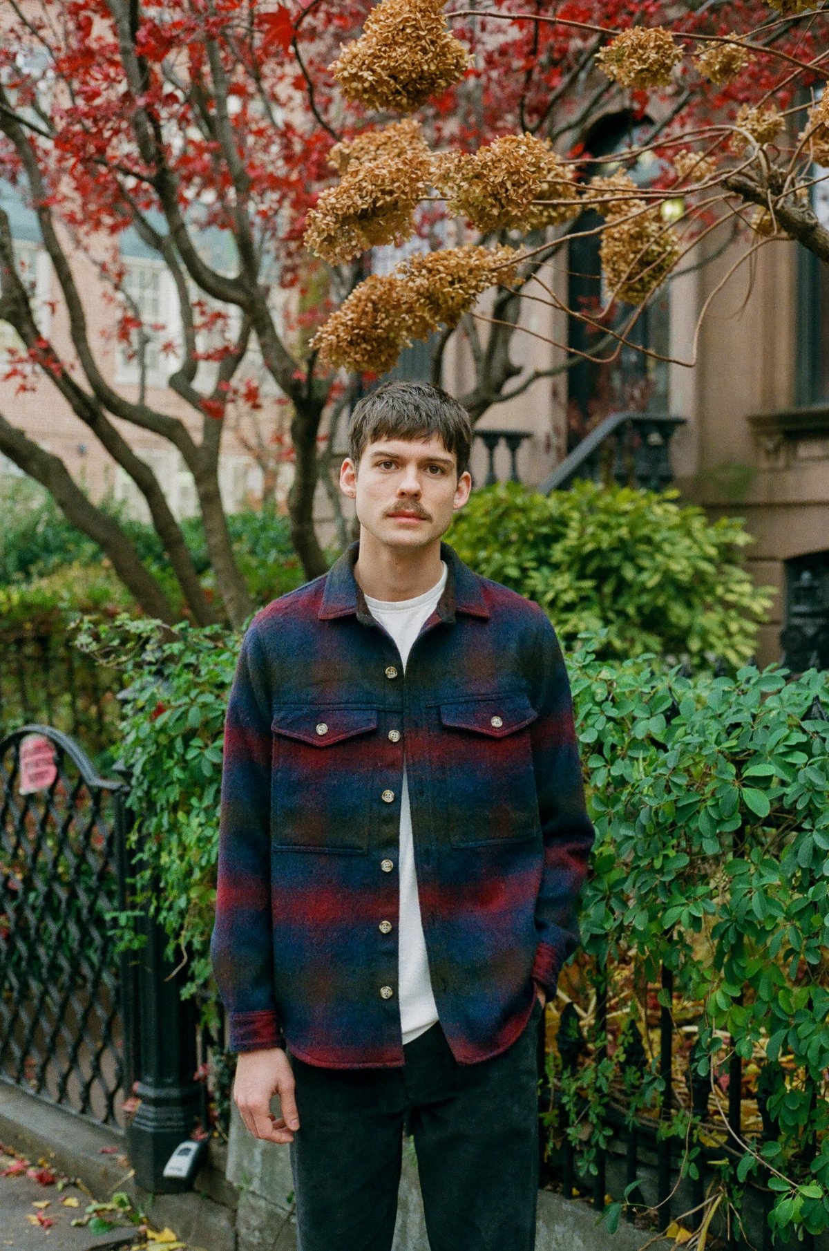Steven Alan Double Pocket Shirt Jacket - Ombre Plaid | Garmentory