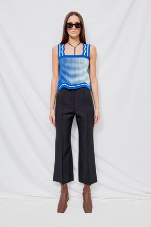 PH5 Blue/Mint Zane Wavy Crop Tank - blue | Garmentory
